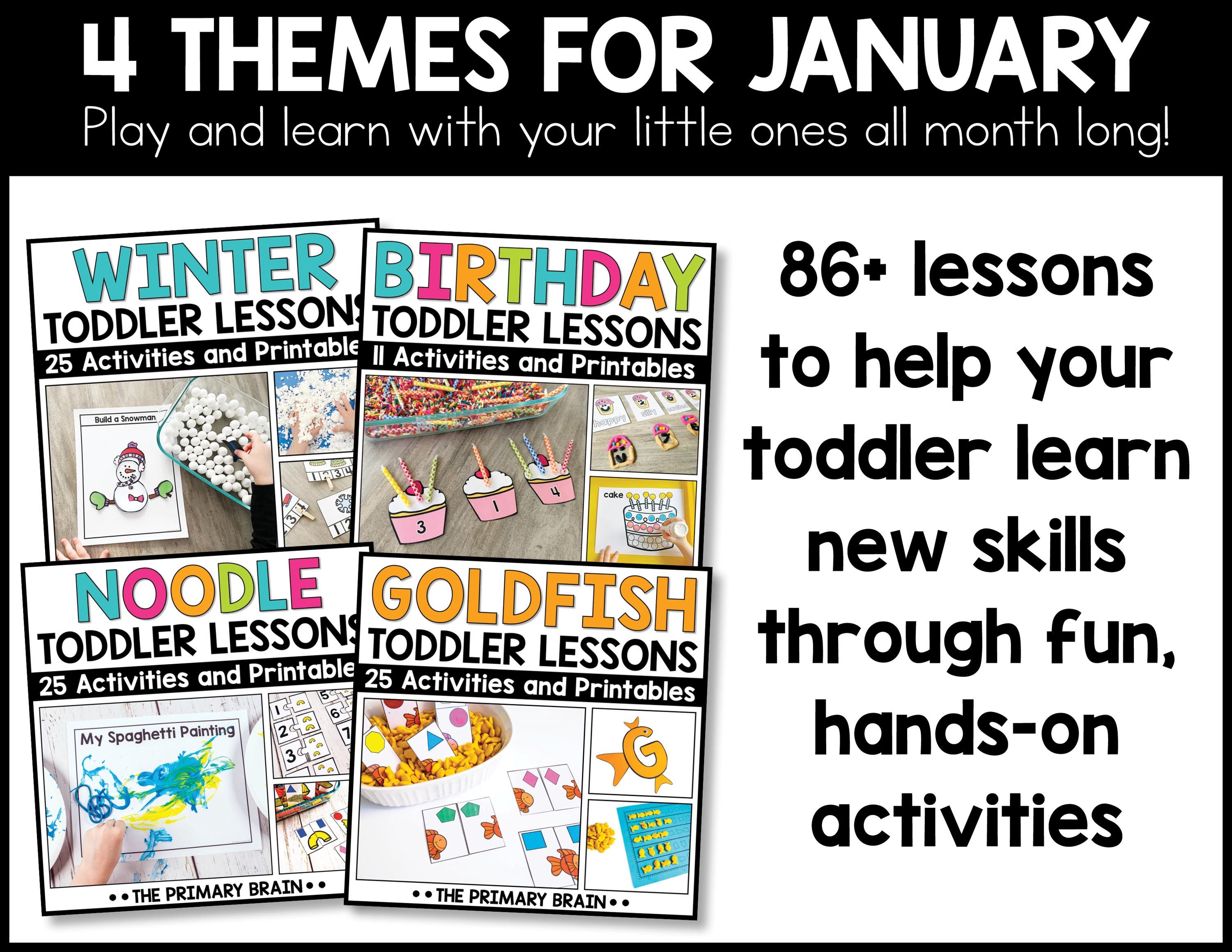 January Toddler Activities, Preschool Curriculum and Lesson Plans for ...