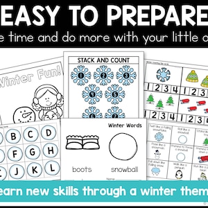 Winter Toddler Activities | Tot School Lesson Plans | Homeschool ...