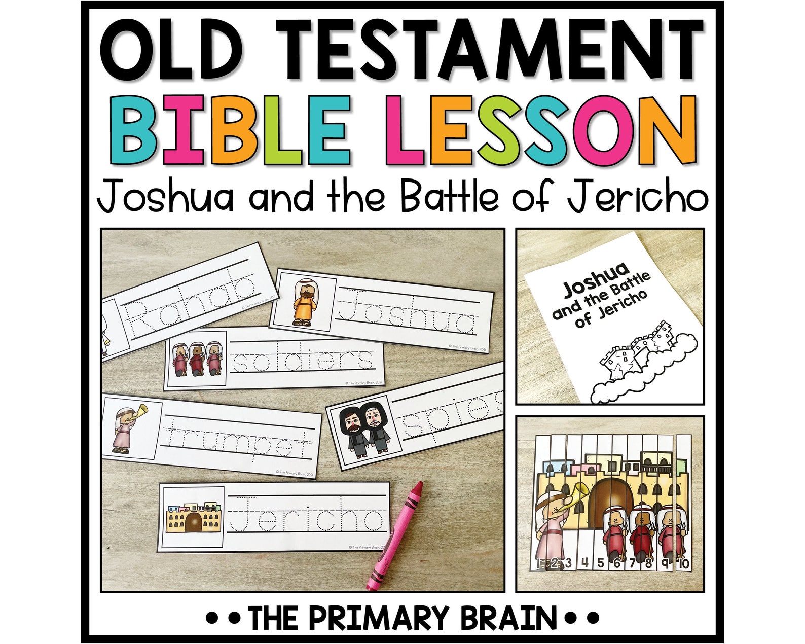 Joshua and the Battle of Jericho Bible Story Sunday School - Etsy