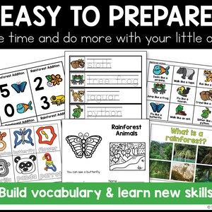 Rainforest Preschool Activities | Pre-k Homeschool Preschool Curriculum ...