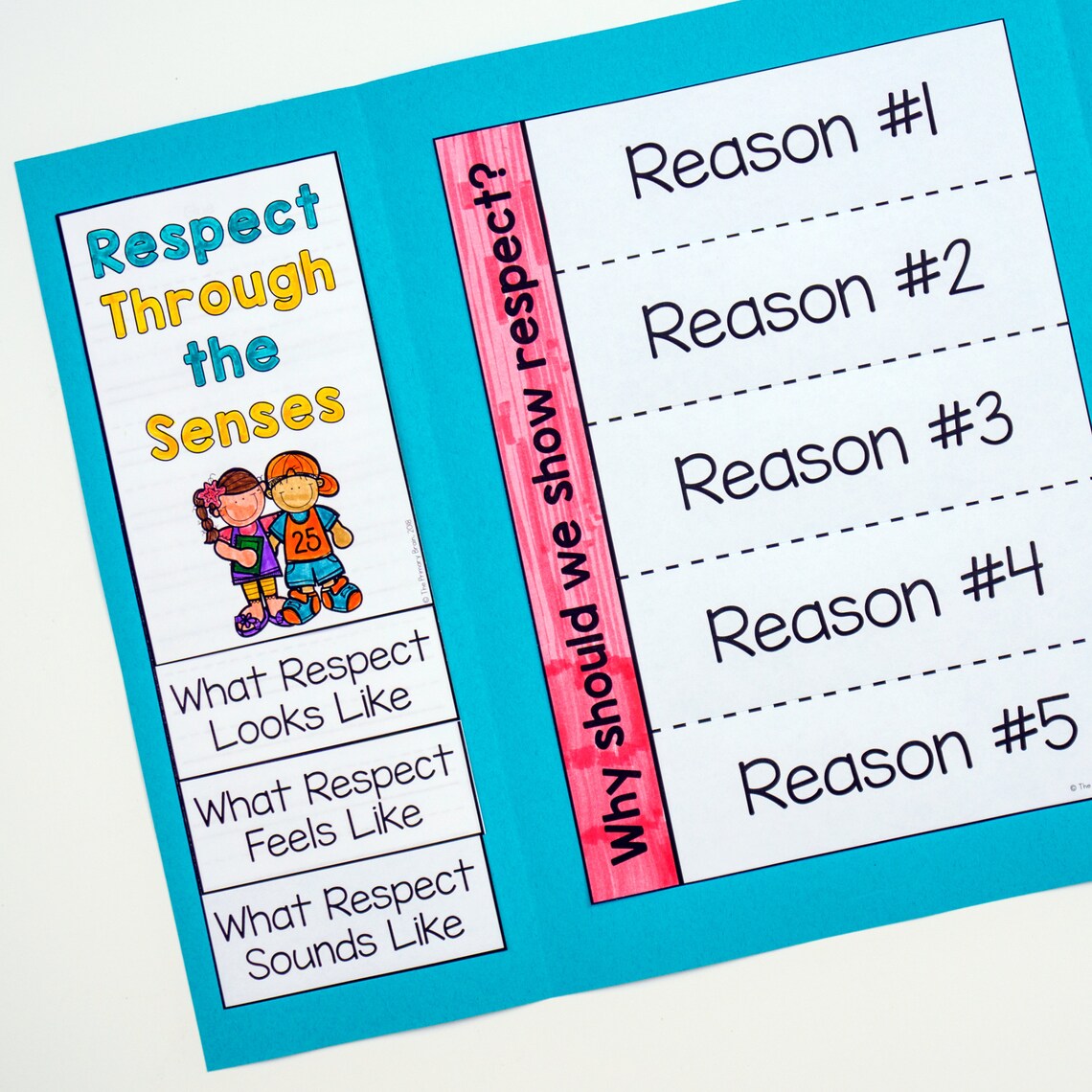 Respect Lapbook Activity, Social Emotional Learning Writing Craft - Etsy