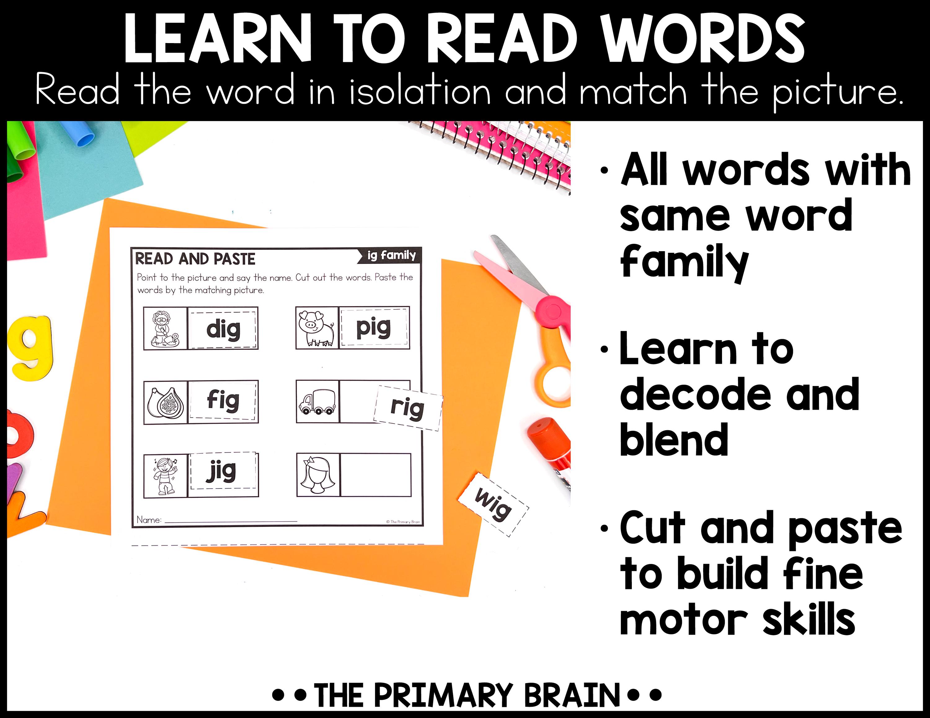 CVC Words Reading Practice Printable Worksheets | NO PREP Phonics ...