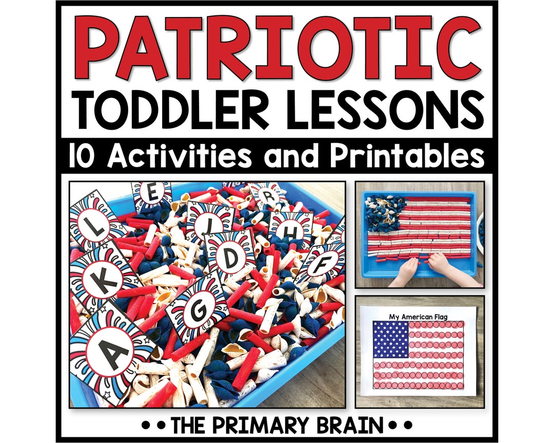 Patriotic Toddler Activities | Tot School Lesson Plans | 4th of July ...