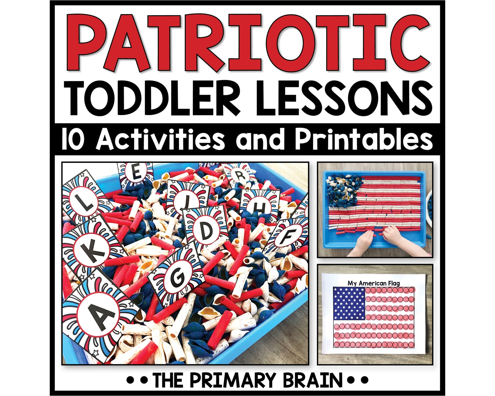 Patriotic Toddler Activities | Tot School Lesson Plans | 4th of July ...