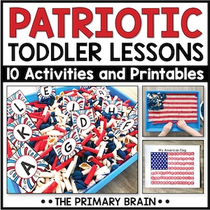 Patriotic Toddler Activities | Tot School Lesson Plans | 4th of July ...