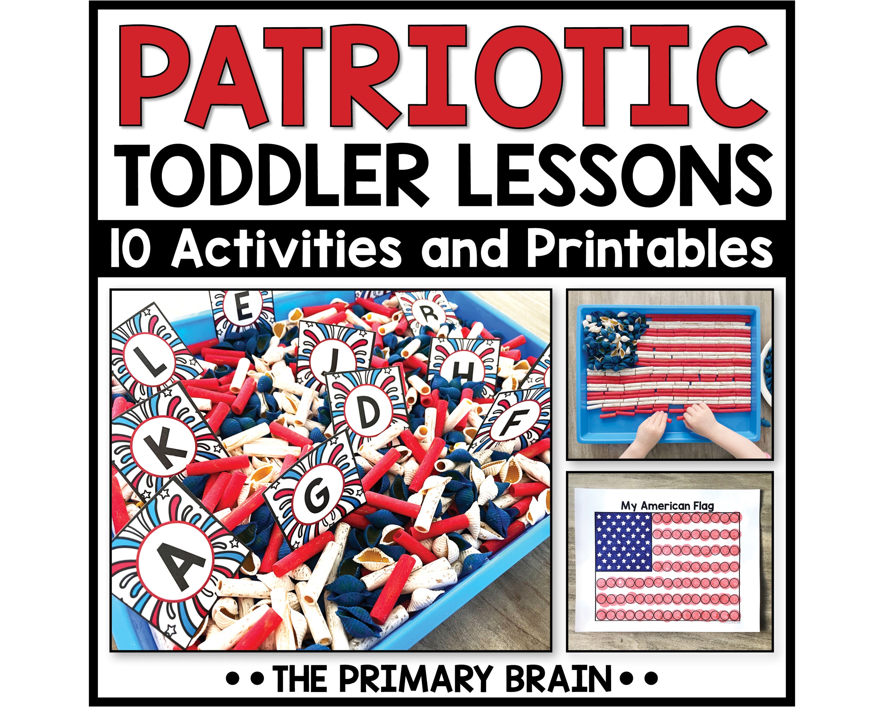 Patriotic Toddler Activities | Tot School Lesson Plans | 4th of July ...