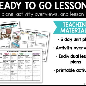 Winter Preschool Curriculum: 23+ Activities & Lesson Plans (digital ...