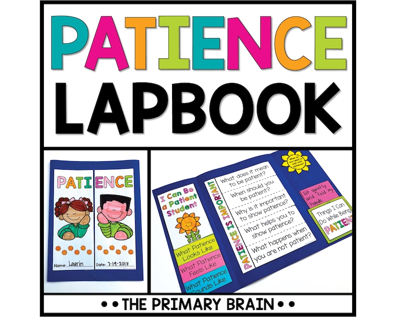 Patience Lapbook Activity, Social Emotional Learning Writing Craft - Etsy