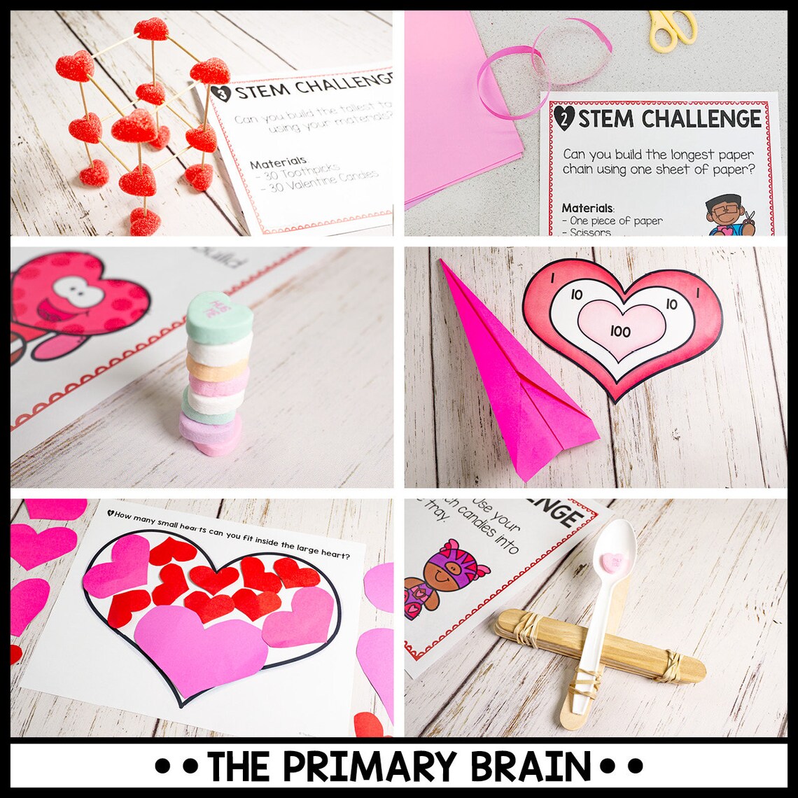 Valentine STEM Challenges, Valentine’s Day Activities - Etsy