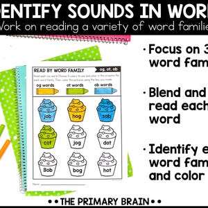 CVC Words Reading Practice Printable Worksheets | NO PREP Phonics ...