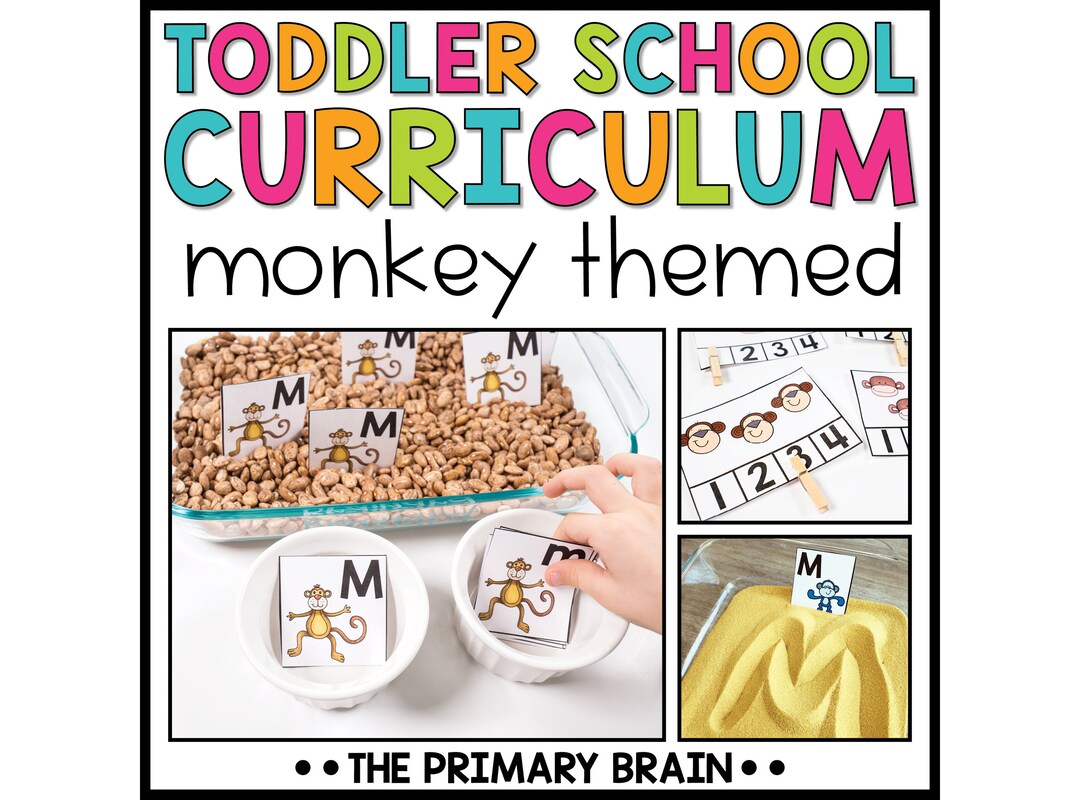 Monkey Toddler Activities Tot School Lesson Plans Homeschool Preschool ...