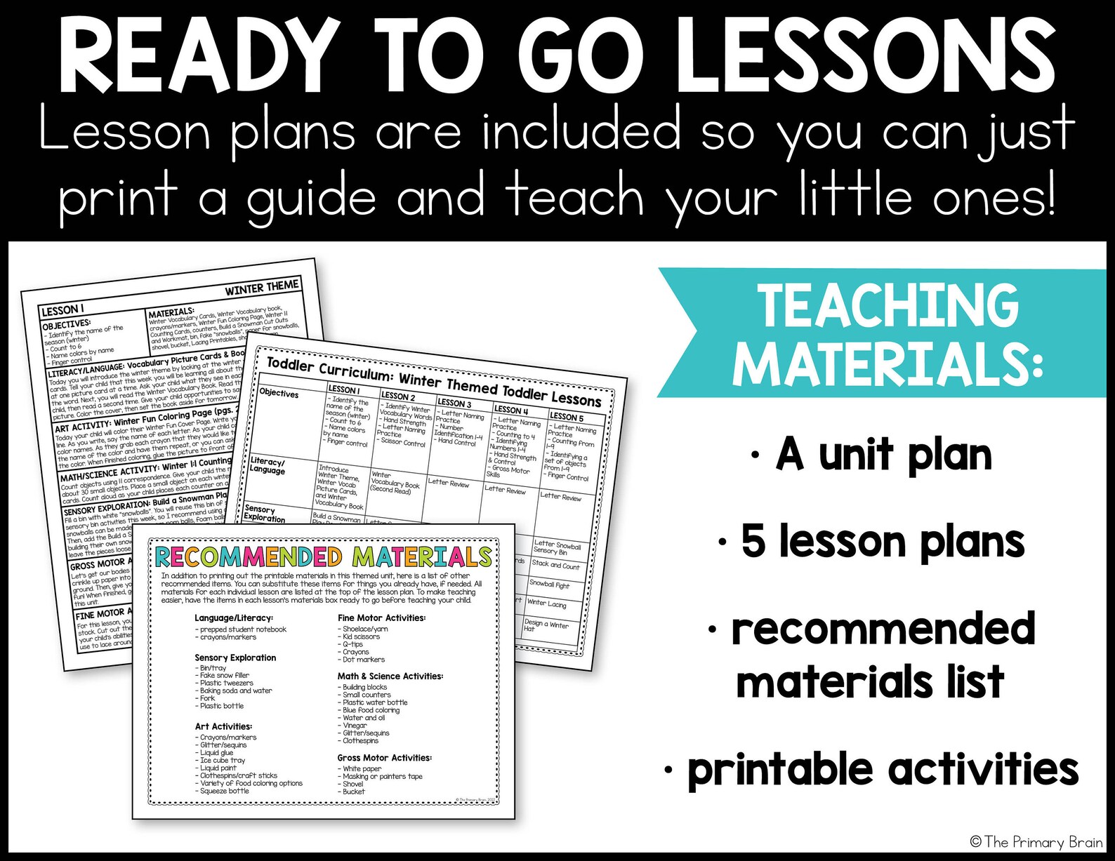Winter Toddler Activities | Tot School Lesson Plans | Homeschool ...