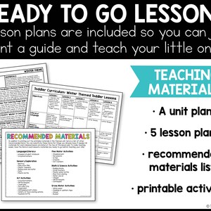 Winter Toddler Activities | Tot School Lesson Plans | Homeschool ...