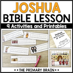 Joshua and the Battle of Jericho Bible Lesson: Cut & Paste Activity ...
