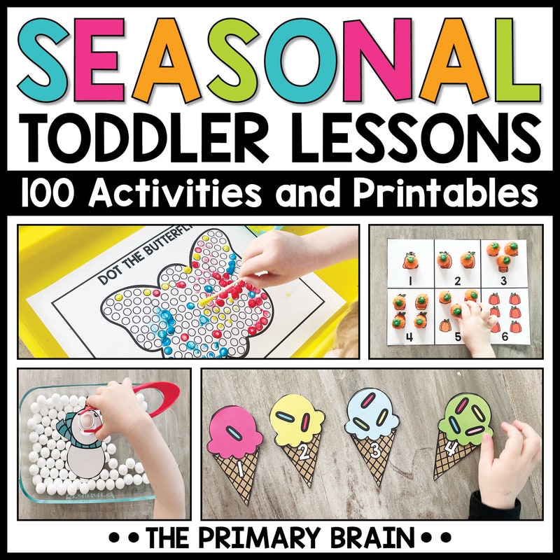 Toddler Lesson Plan - Etsy