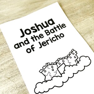 Joshua and the Battle of Jericho Bible Lesson: Cut & Paste Activity ...
