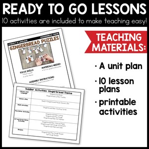 Gingerbread Toddler Activities | Tot School Lesson Plans | Christmas ...