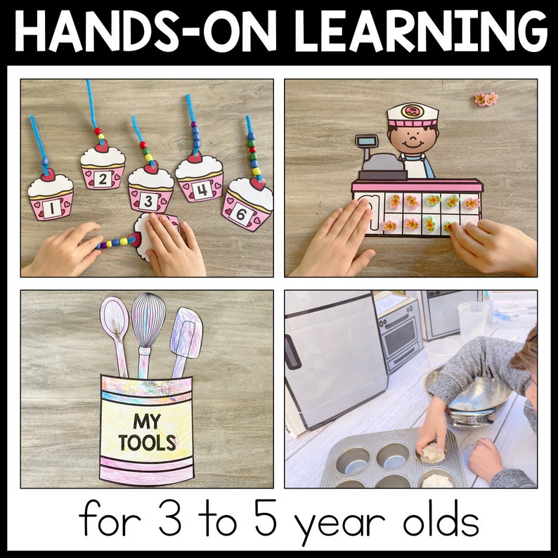 Baking Themed Preschool Activities Pre-k Homeschool - Etsy