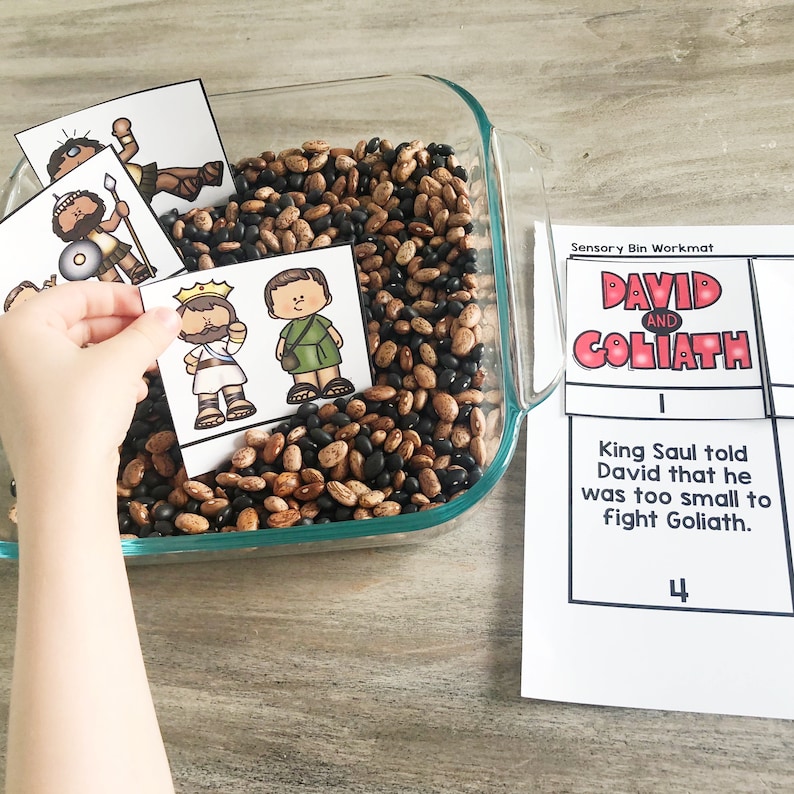 David and Goliath Bible Story Lesson: Kids Activities & Printables ...