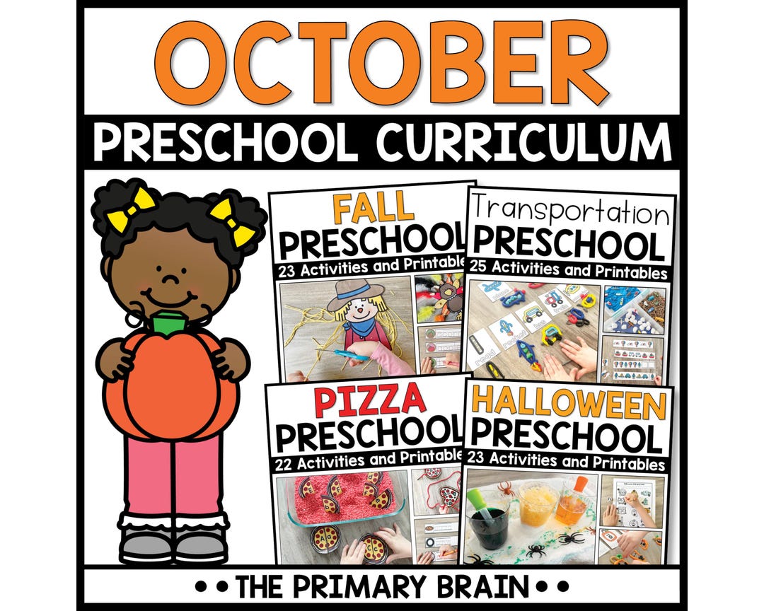 October Preschool Curriculum Lesson Plans and Activities for Kids Ages ...