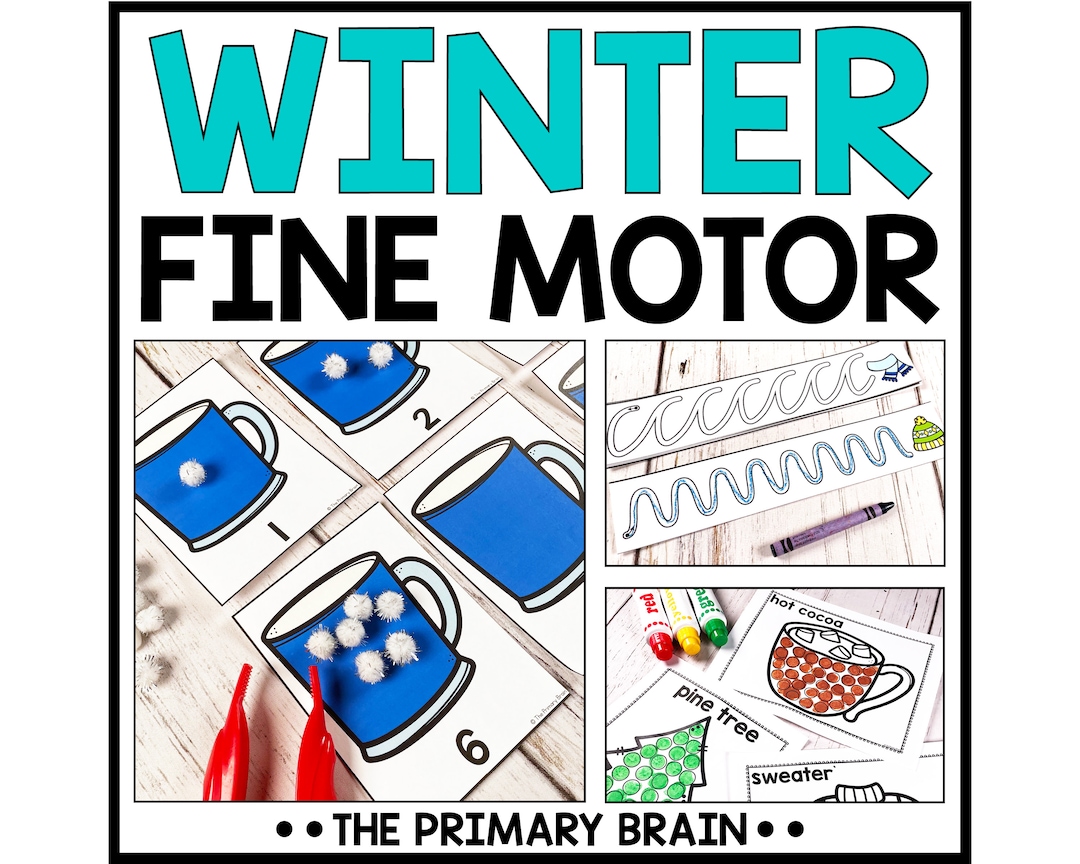 Winter Fine Motor Skills Activities Homeschool and Classroom Centers ...
