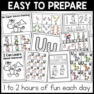 Unicorn Toddler School Lesson Plans | Homeschool Preschool Curriculum ...