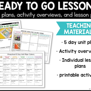 Color Names Preschool Activities: Prek Lesson Plans and Curriculum ...