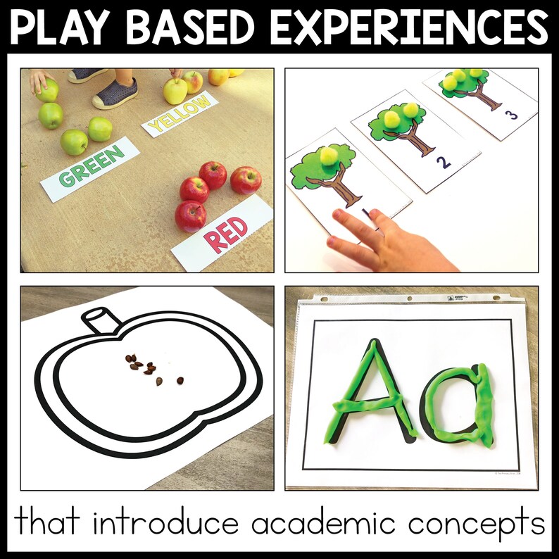 Apple Toddler Activities Tot School Lesson Plans - Etsy