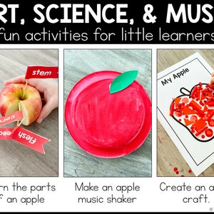 Apple Preschool Activities: Homeschool Preschool Curriculum and Lesson ...