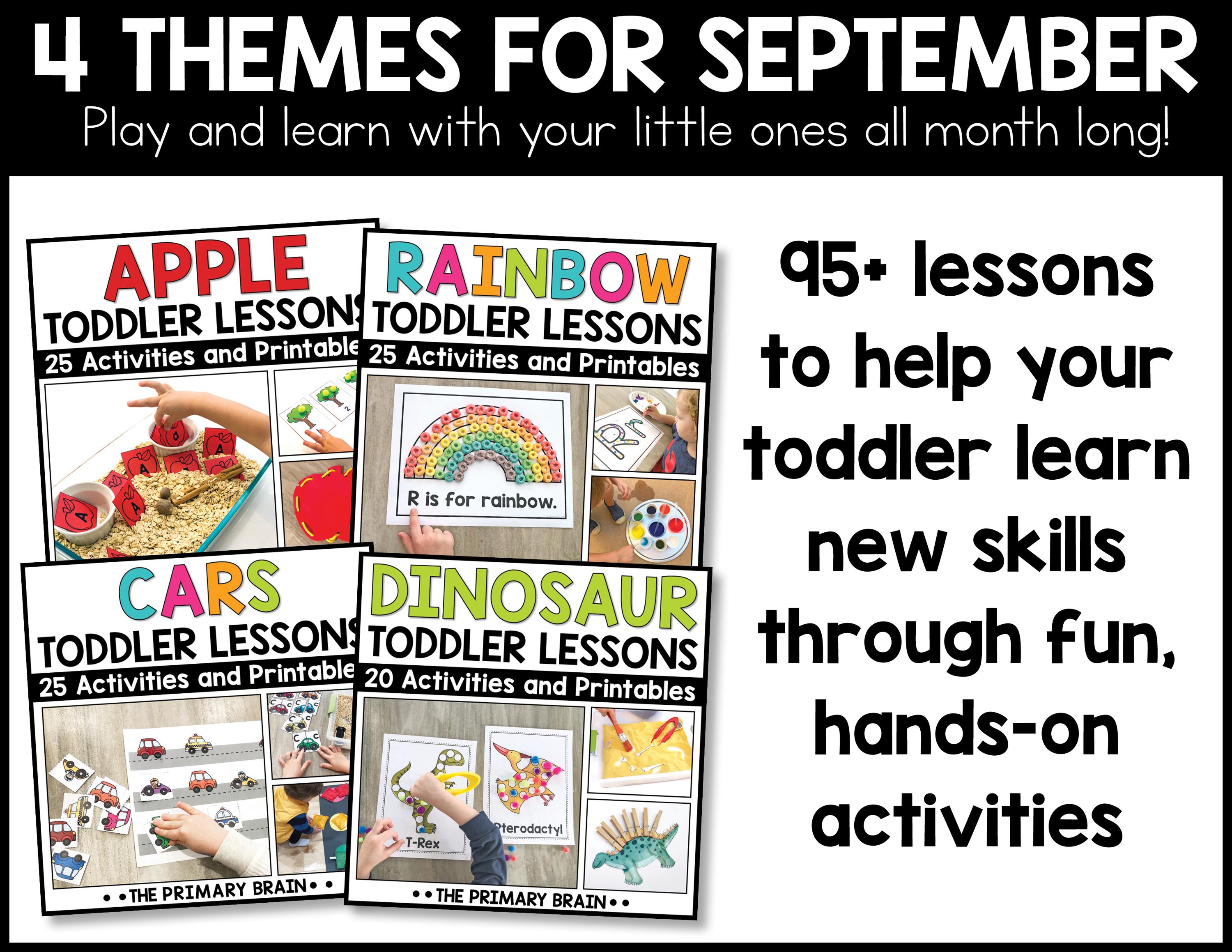 September Toddler Activities, Preschool Curriculum and Lesson Plans for ...