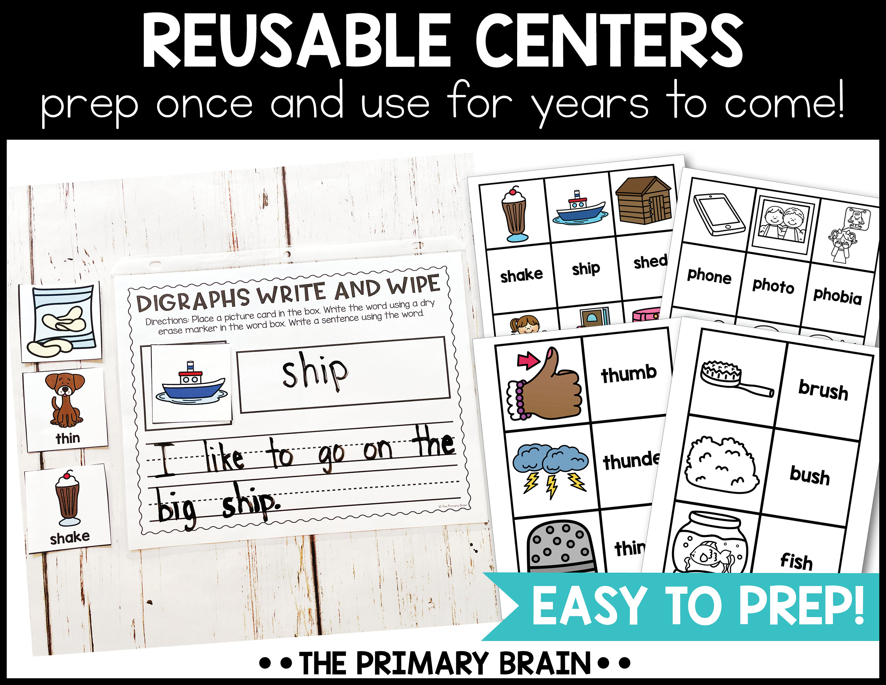 Digraphs Phonics Skills Bundle, Hands-on Independent Practice for ...