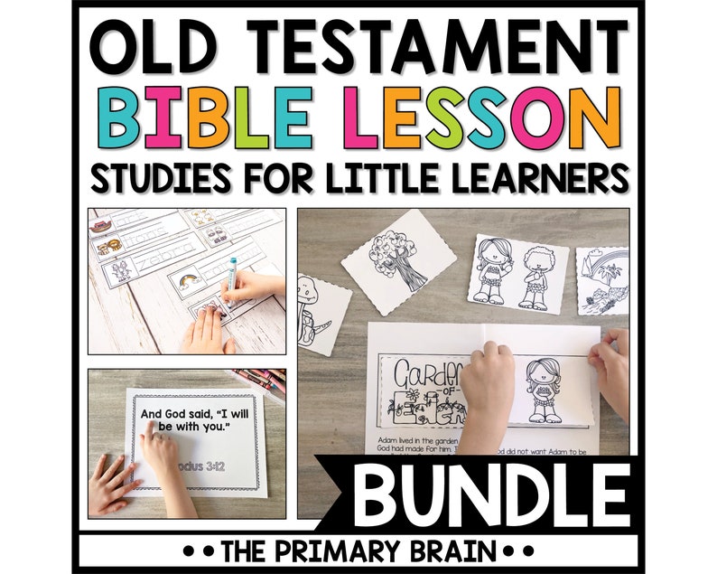 Old Testament Bible Lessons Bundle: Sunday School Curriculum (digital ...
