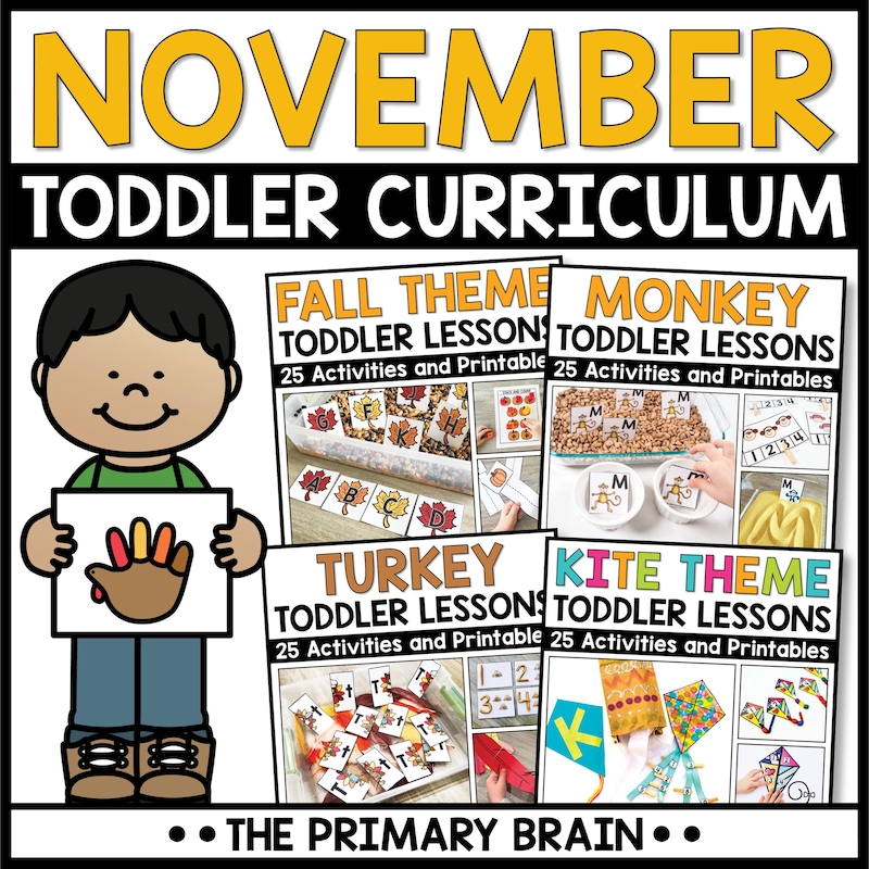Toddlers Lesson Plan for November - Etsy