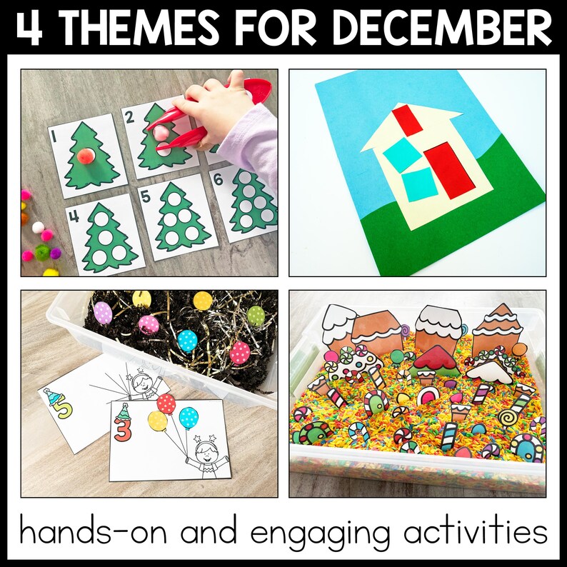 December Toddler Activities, Preschool Curriculum and Lesson Plans for ...