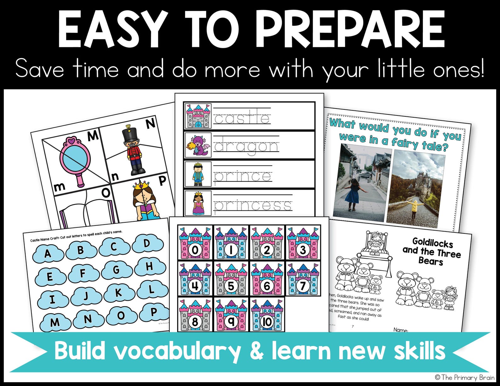 Fairy Tales Preschool Curriculum: 25 Activities & Printables (digital ...