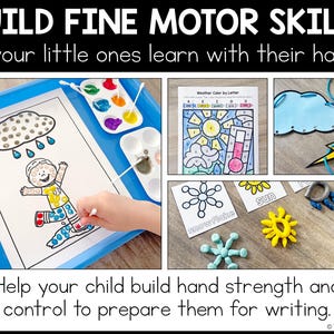 Weather Preschool Curriculum: 22 Activities, Homeschool Lesson Plans ...
