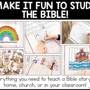 Noah's Ark Bible Lesson: Sunday School Activities (digital Download) - Etsy