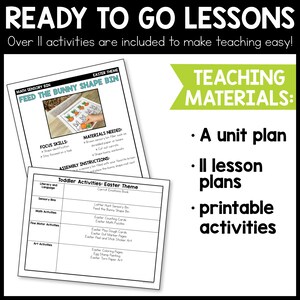Easter Toddler Activities Spring Tot School Lesson Plans - Etsy