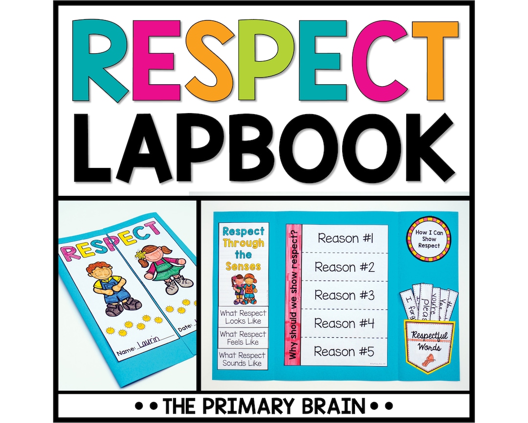 Respect Lapbook Activity, Social Emotional Learning Writing Craft - Etsy