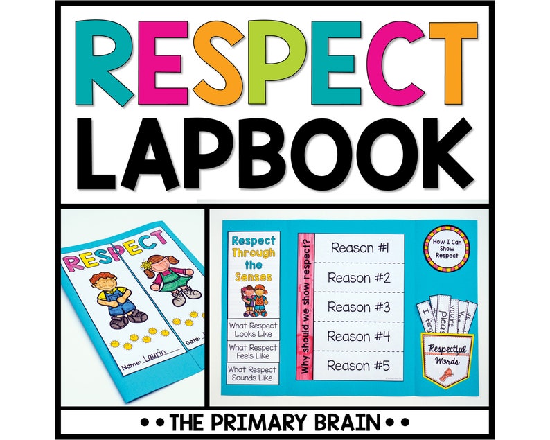 Respect Lapbook Activity, Social Emotional Learning Writing Craft - Etsy