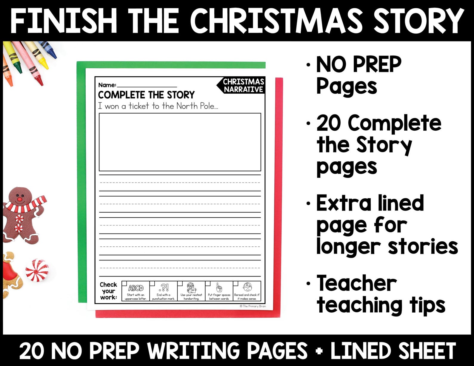 Christmas Story Writing Prompts: December Writing Activities (PDF) - Etsy