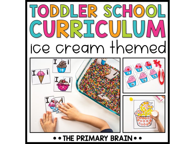 Ice Cream Toddler Activities Tot School Lesson Plans - Etsy