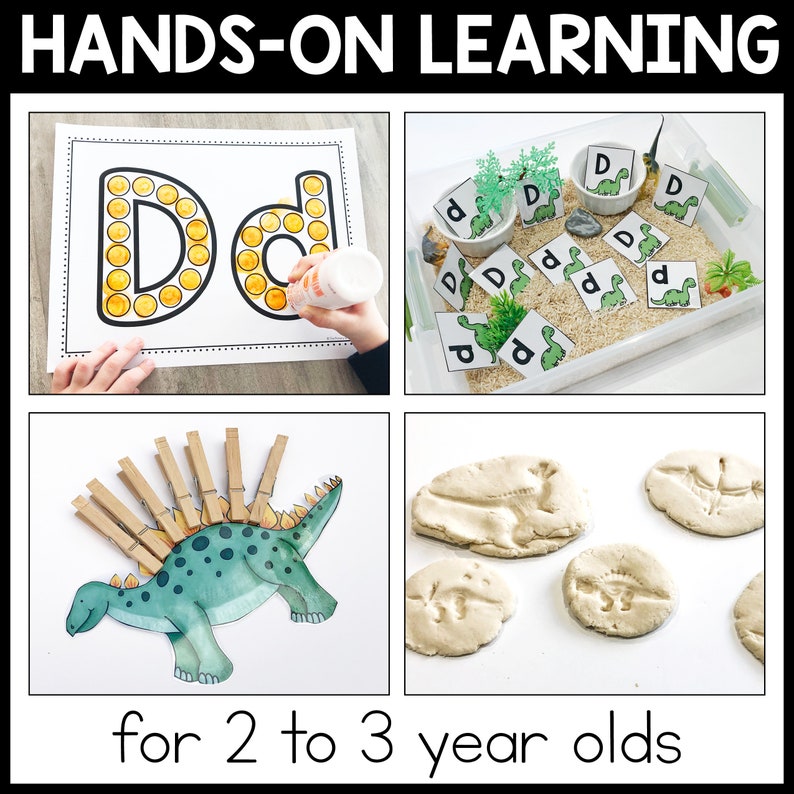 Dinosaur Toddler School Activities Tot School Lesson Plans - Etsy