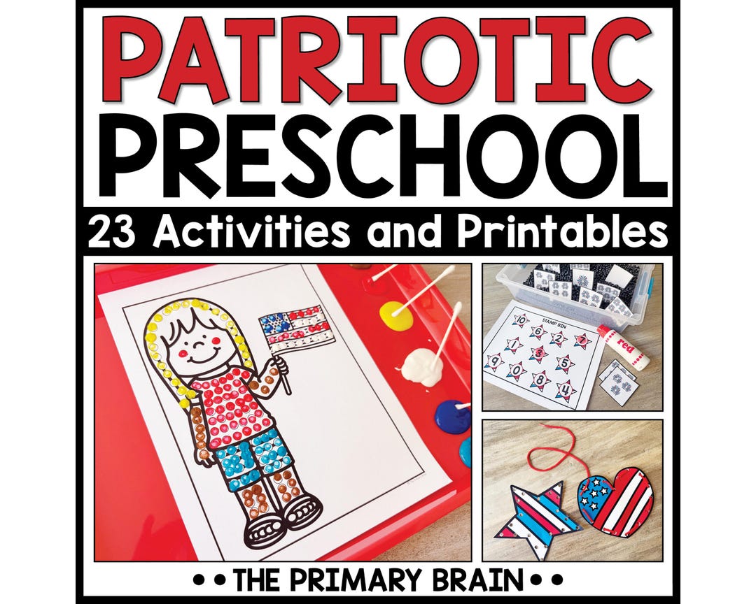 Patriotic Preschool Activities | Daycare Lesson Plans | 4th of July ...