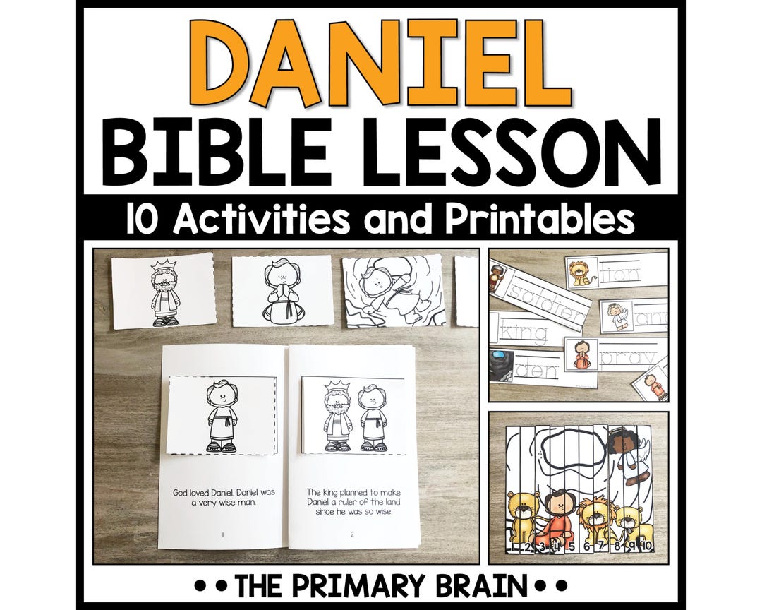 Daniel and the Lions Bible Lesson: Kids Activities & Printables ...