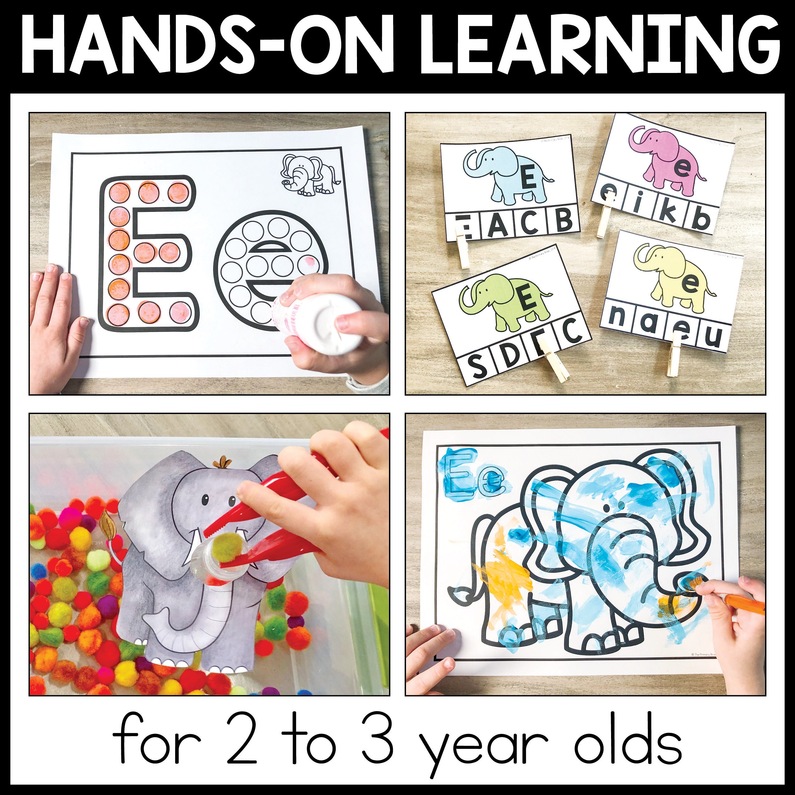 Elephant Toddler Activities | Tot School Lesson Plans | Homeschool ...