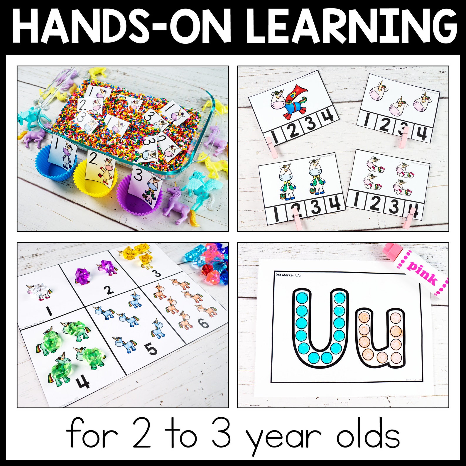 Unicorn Toddler School Lesson Plans Homeschool Preschool Curriculum ...