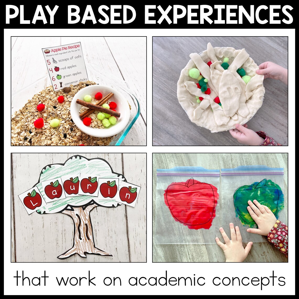 Apple Preschool Activities Pre-k Homeschool Preschool - Etsy