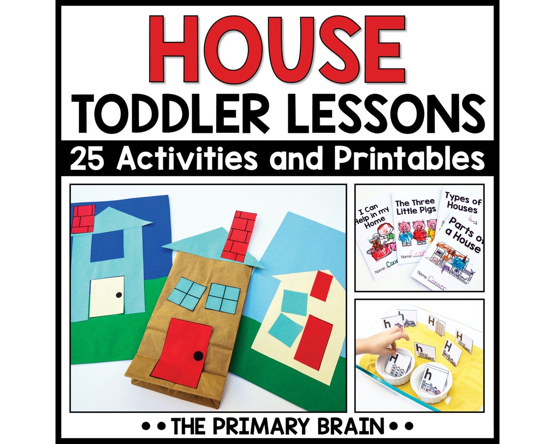 House Toddler Activities | Tot School Lesson Plans | Homeschool ...