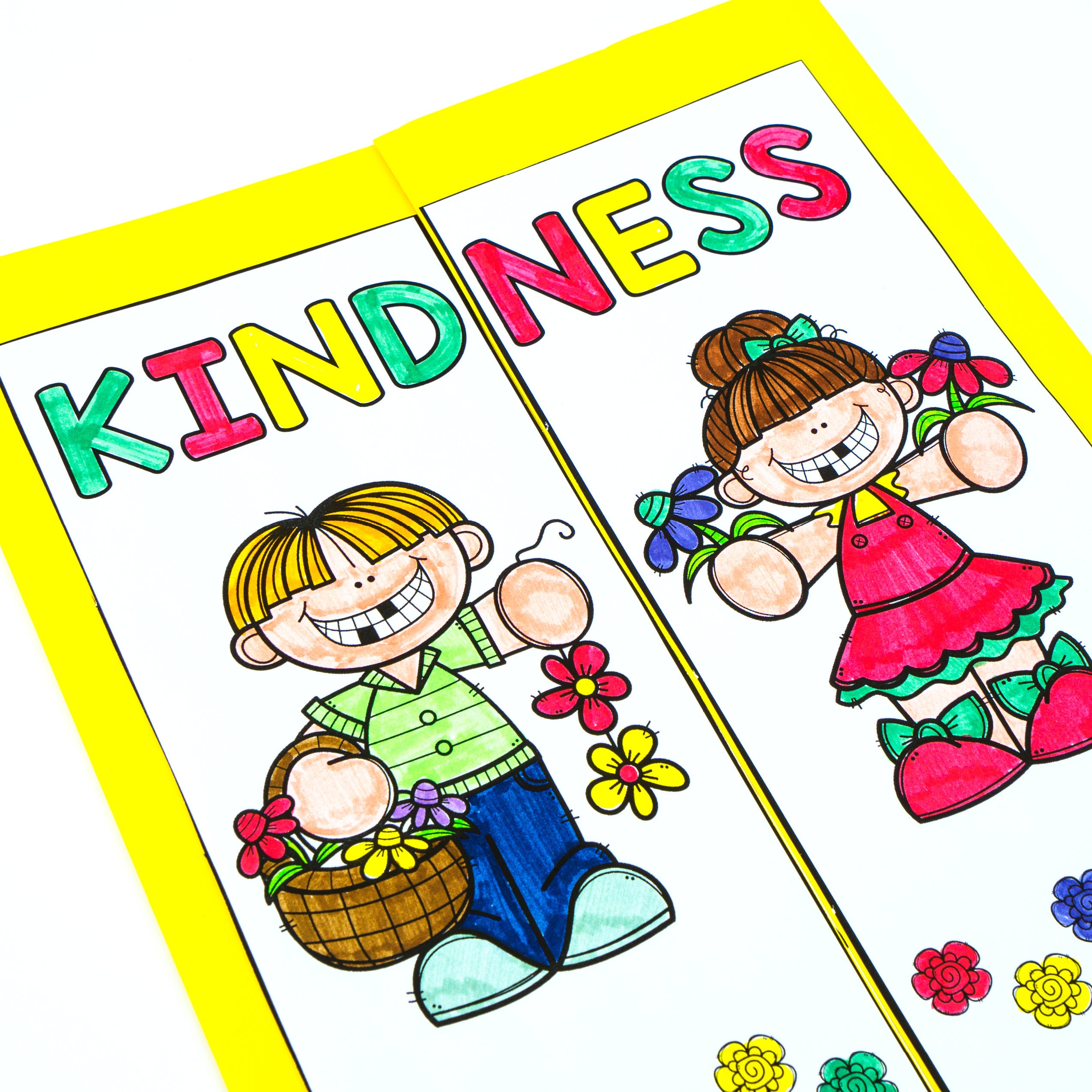 Kindness Lapbook Activity, Social Emotional Learning Writing Craft - Etsy